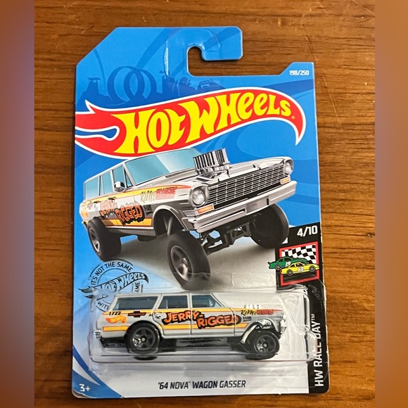 Mattel | Toys | Hot Wheels Mattel 64 Nova Wagon Gasser Jerry Rigged ...